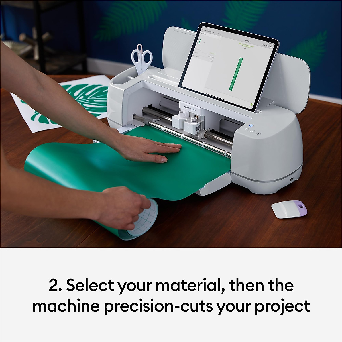 Cricut Maker 3 - Smart Cutting Machine, 2X Faster & 10X Cutting Force, Matless Cutting with Smart Materials, Cuts 300+ Materials, Bluetooth Connectivity, Compatible with iOS, Android, Windows & Mac