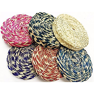 Bonka Bird Toys 1228 40ft Braided Palm Leaf Rope. (Blue.)