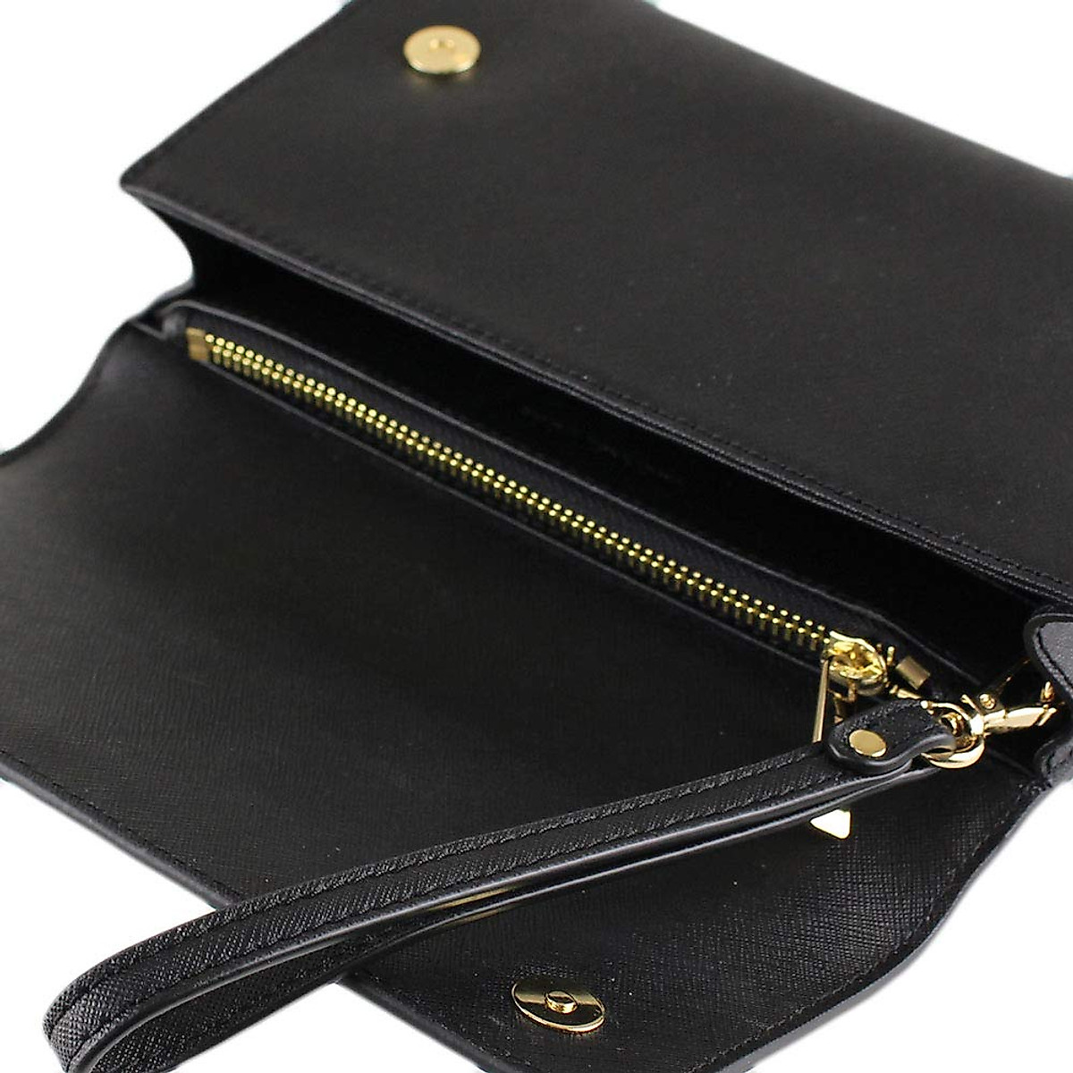 Michael Kors Women's Jet Set Travel - Clutch Crossbody No Size (Black)