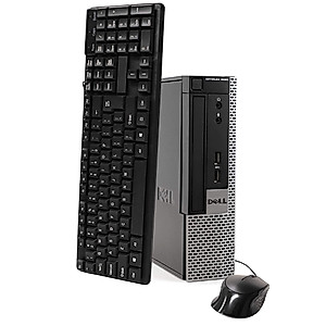 Fast DELL Optiplex 9020 Small Form Business Desktop Mini Tower Computer PC (Intel Core i5-4570, 8GB Ram, 256GB SSD, WIFI, DVD-RW) Win 10 Professional (Renewed)