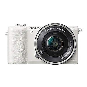 Sony a5100 16-50mm Mirrorless Digital Camera with 3-Inch Flip Up LCD (White) (Renewed)