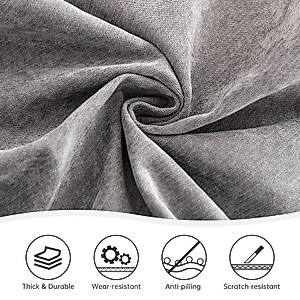Osunnus 100% Waterproof Sofa Cover for Pets Dogs Non-Slip Leakproof Couch Cover Anti Cat Scratch Slipcover for 2-3 Cushion Sectional L Shaped Sofa Furniture Protector, Gray 79" x 118"