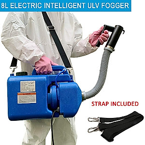 LONYEON 8L Electric ULV Cold Fogger Machine with Backpack Mist Atomizer, Adjustable Flow Rate, Large Area Spraying for Home Indoor Outdoor