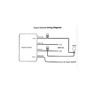 Creative Hobbies TP-01-3 Way Touch Sensor dimmer, Touch lamp Repair kit Control Module, Replacement Sensor, Touch Switch, Hi, Med, Low, Off -150 Watt
