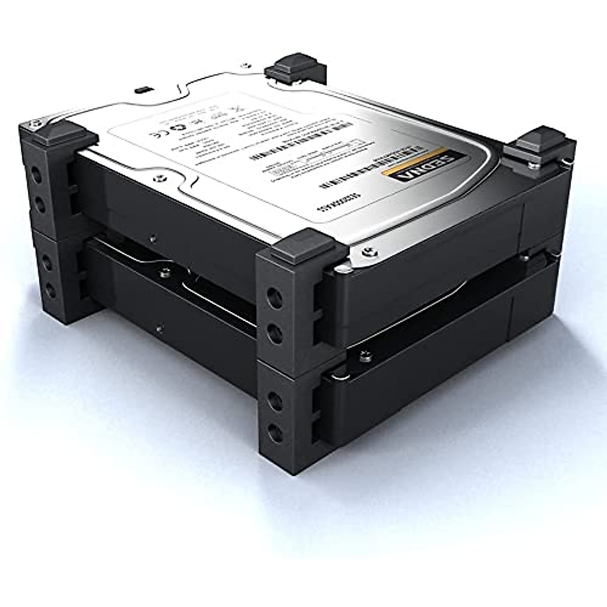 Sedna - 2.5 3.5 Hard Disk Rubber Stand (2 pcs Pack), Black (SE-HDD-S01-FBA)