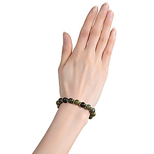 malahill Canada Jade Feng Shui Bracelet, Money attraction Bracelet, Good Luck Beaded Bracelet, Entrepreneur Business Relationship Bracelet, Happy Mood crystal bracelet