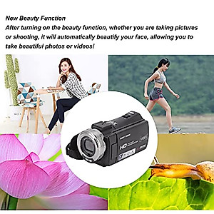 Estink HD Digital Video Camera, 30MP Digital Camera with 3.0 Inch Screen, 16X Digital Zoom,1080P Full HD Video, Wireless Control, Infrared Night Vision Function, Maximum Support 128GB Memory Card(US)
