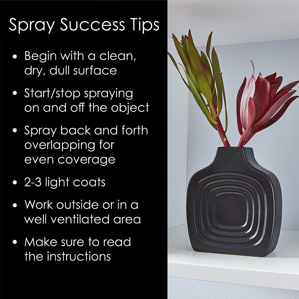 Krylon K02702007 Fusion All-In-One Spray Paint for Indoor/Outdoor Use, Gloss Black, 12 Ounce (Pack of 2)