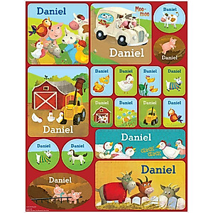 Personalized Stickers for Kids, Farm Animals - I See Me!