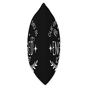 Our First Valentines Day As Engaged Lovers Couple Matching Throw Pillow, 16x16, Multicolor