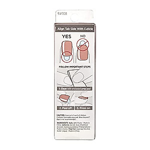 KISS imPRESS Color Press-On Nails, Gel Nail Kit, PureFit Technology, Short Length, Sandbox, Polish-Free Solid Color Manicure, Includes Prep Pad, Mini Nail File, Cuticle Stick, 30 Fake Nails