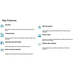 HP OfficeJet Pro 8715 All-in-One All-in-One Touch Screen Bluetooth Wireless Black Printer