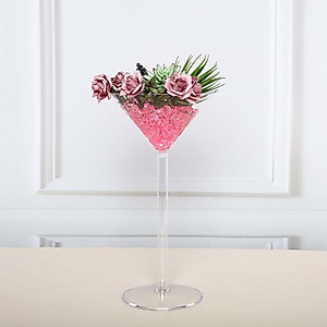TABLECLOTHSFACTORY Wholesale Plastic Sturdy Centerpiece Martini Cup Stand Wedding Party Event Decoration - SET OF 4