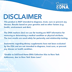 Home Paternity DNA Test Kit (2 Children + 1 Alleged Father) | 24 DNA (Genetic) Marker Test, Unmatched Accuracy | Includes All Lab Fees & Shipping | Experience Excellence with My Forever DNA