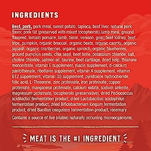 Stella & Chewy's Wild Red Dry Dog Food Raw Blend High Protein Grain & Legume Free Red Meat Recipe, 3.5 lb. Bag