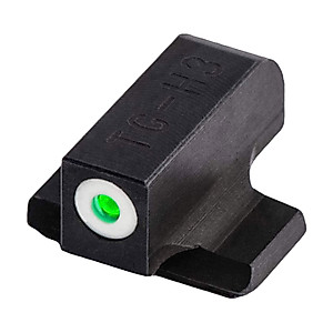 TruGlo Tritium Pro Glow in the Dark Gun Handgun Glock Pistol Laser Sight Accessories with Rear Colors for Beretta PX4 Storm and Green Light, Black