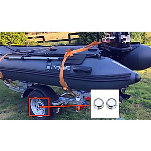 Zhiqinge Trailer 1.98" Grease Cover Dust Caps for 2 k 3.5 k 3,500 lb Axle Hub(2 PK)