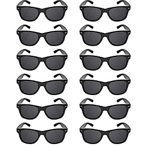 TheGag Black Sunglasses Bulk 60 Pack Party Favor Men Women Kids-Weddings Graduations