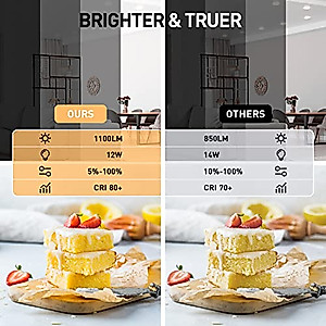 Rollin Light 6 Pack 6 Inch Canless LED Recessed Lighting, 3CCT Switched via Wall Switch, Ultra-Thin 12W 1100LM Dimmable Retrofit Recessed Downlight Wafer Light for Ceiling Soffits