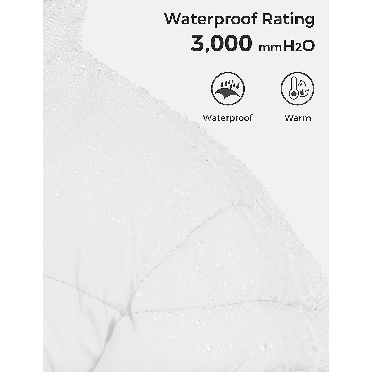 ZSHOW Girls' Hooded Winter Coat Warm Thicken Quilted Puffer Jacket Mid-Length Parka(Creamy White,8)