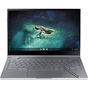 SAMSUNG Chromebook Touchscreen Laptop with Pen| 13.3 UHD AMOLED Display| Intel i5-10210U| Backlit Keyboard| Wireless Wi-Fi6| USB C| Fingerprint| Chrome OS| Webcam (8GB RAM| 256GB SSD+32G SD Card)
