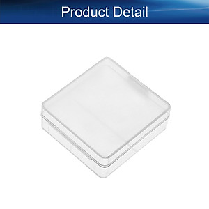 Heyiarbeit Battery Storage Case Holder Box for 2 9V Batteries, Clear Color (1 Pack)
