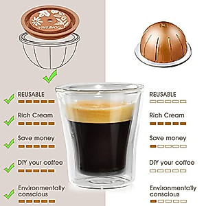 VIVI SKY Reusable Coffee Capsule Lids Work with Nespresso Pods Vertuo,Food Grade Silicon Caps Used for Every Sizes of Reusable Nespresso Vertuo Pod Refillable Vertuo Capsule(Silicon Vertuo Lids- 3PCS)