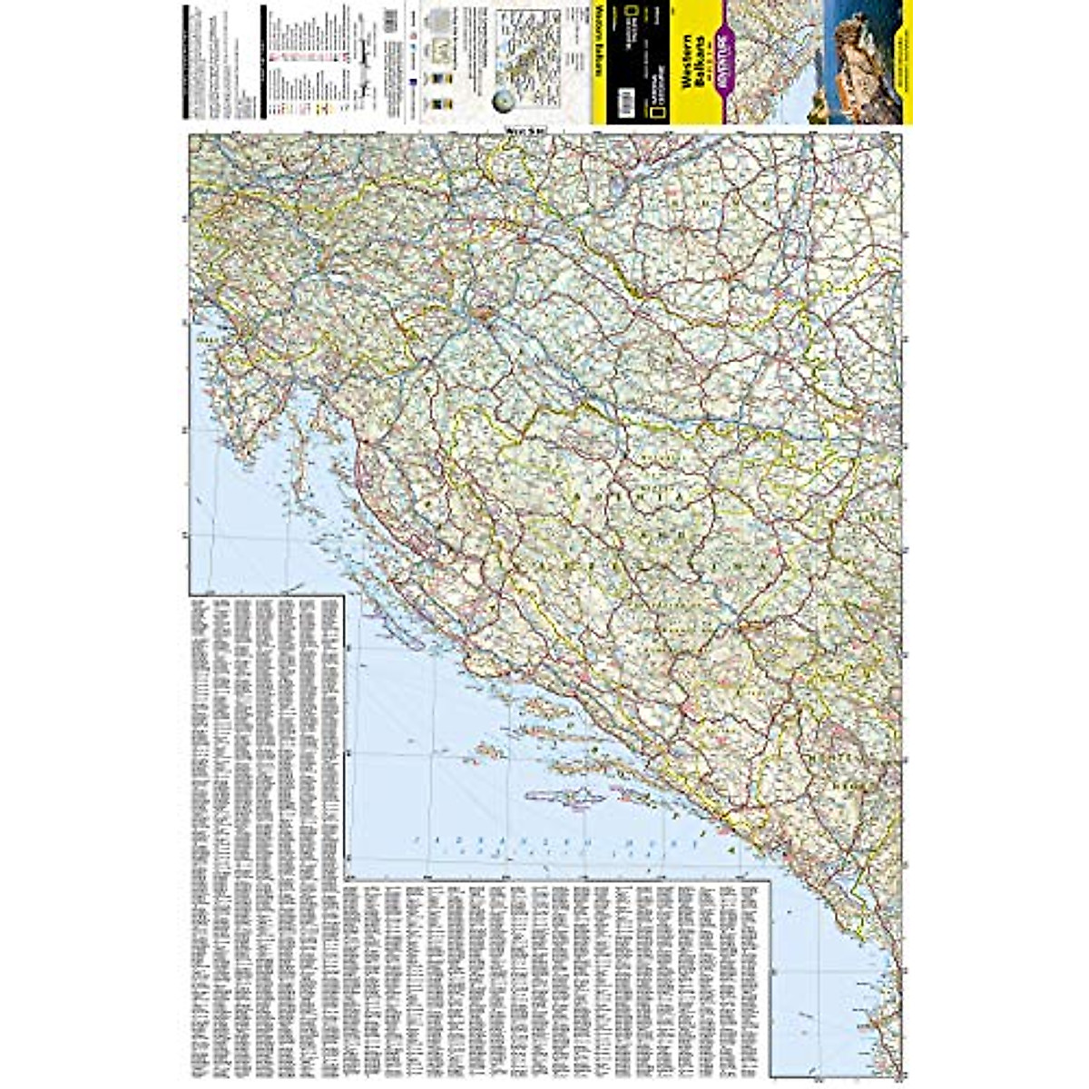 Western Balkans Map (National Geographic Adventure Map, 3327)