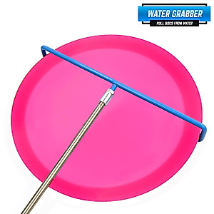 Rogue Iron Sports Disc Golf Retriever Pole Telescoping Disc Golf Accessories Grabber 16 inches to 16ft (Blue, 1, Inches, 1, Inches, 1, Inches, 16.00, Inches, 1, Inches)