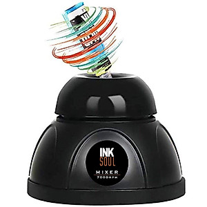 Mini Vortex Mixer 7000rpm Lab Mixer, Paint Mixer for Ink, Air Brush Paint Mixer, Lab Vortex Shakers for Gel and Eyelash Adhesives, Lab Paint Mixer, Nail Polish Shaker, Built-in Rechargeable Battery