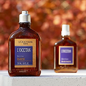 L'Occitane Shower Gel: Subtle Lavender Scent, Notes of Pepper and Nutmeg, Gently Cleanse Hair & Body
