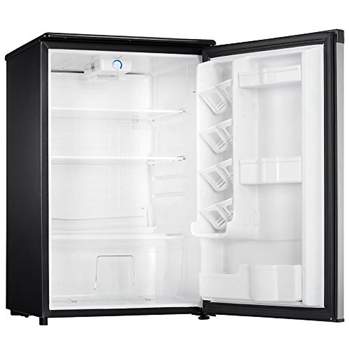 Danby DAR044A4BSLDD-6 4.4 Cu.Ft. Mini Fridge, Compact All Refrigerator for Bedroom, Living Room, Bar, Dorm, Kitchen-in Stainless Steel Look, Stainless