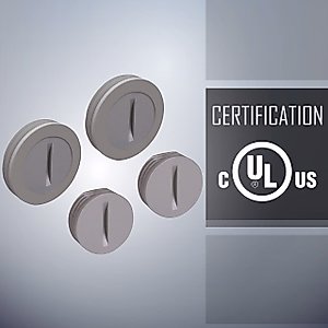 BELL PCP47550GY Weatherproof Nonmetallic Closure Plug Assortment 1/2 in and Two 3/4 in, 4-Pack, Gray