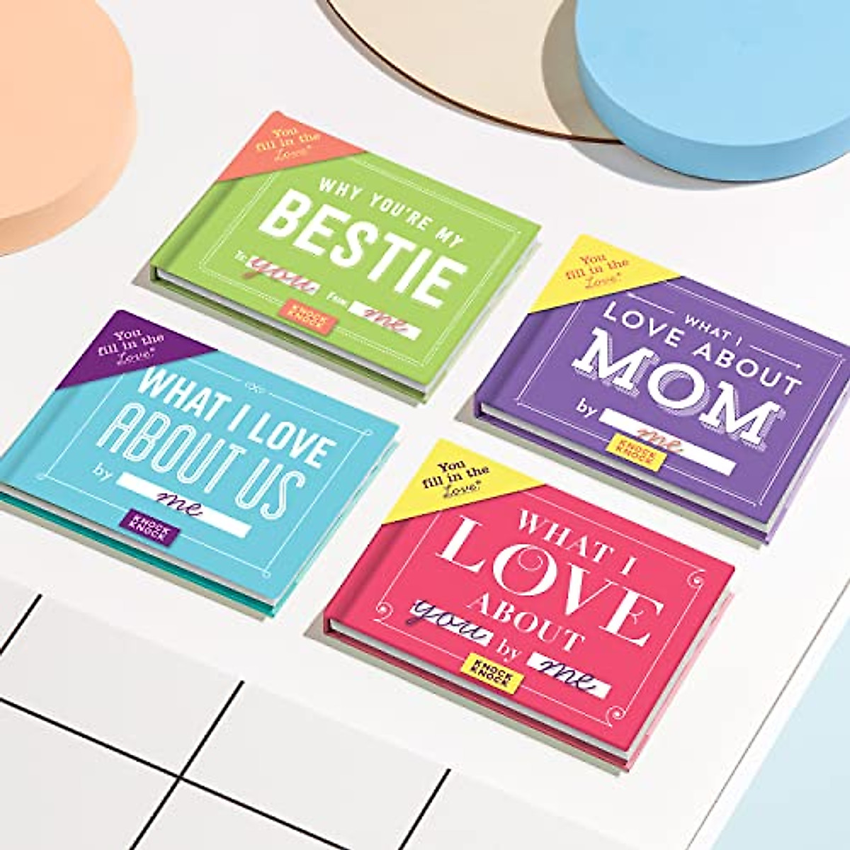 Knock Knock Why You're My Bestie Book Fill in the Love Fill-in-the-Blank Book Gift Journal, 4.5 x 3.25-Inches