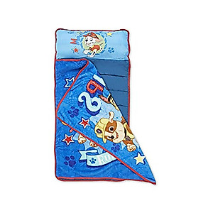 Paw Patrol We're A Team Toddler Nap-Mat Set - Includes Pillow and Fleece Blanket – Great for Girls or Boys Napping During Daycare or Preschool - Fits Toddlers