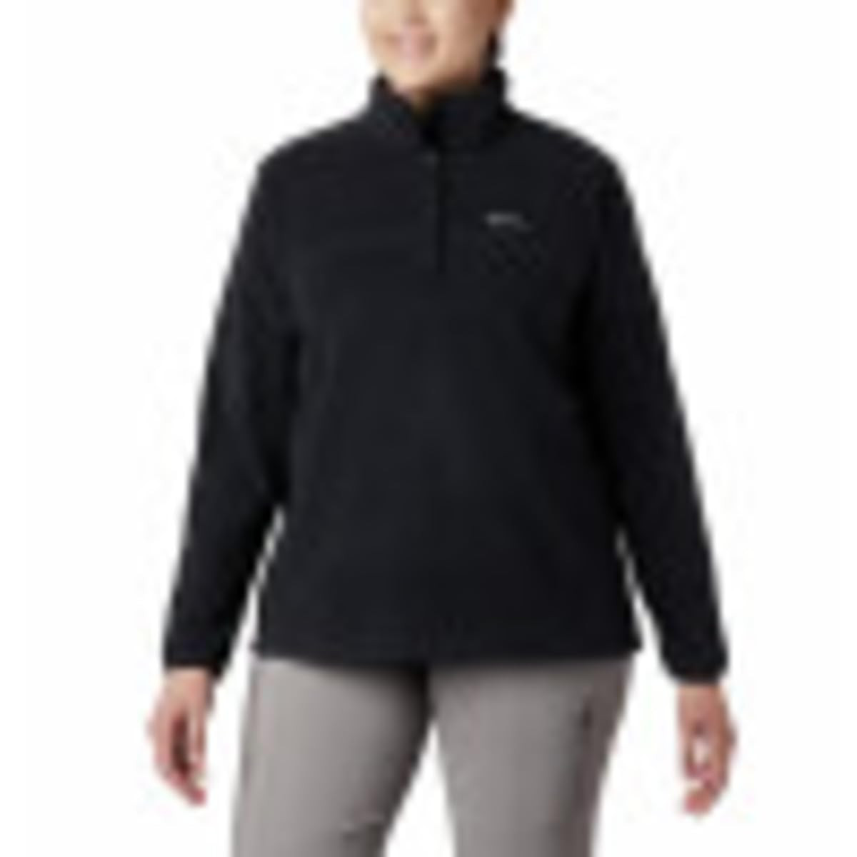 Columbia Women's Benton Springs 1/2 Snap Pullover, Black, Large