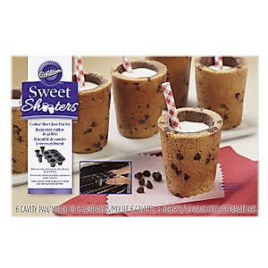 Wilton Cookie Shot Glass, 6-Cavity - Bake Perfect Sweet Shooters with this 6-Cup Cookie Shot Glass Pan, Non-Stick Round Pan Made of Steel