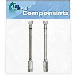 UpStart Components 2-Pack BBQ Gas Grill Tube Burner Replacement Parts for Kenmore 415.16237 - Compatible Barbeque Stainless Steel Pipe Burners