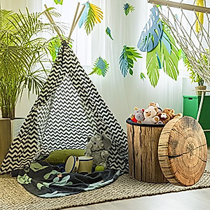 Sorbus Storage Ottoman, 15 Inch Cute 3D Play Room-Stool Toy Box – Foldable with Lid – Perfect Footstool, Pouffe, Hassock, Strong & Sturdy Space Saving Chest (Tree Stump)