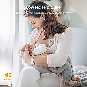 Goldeep Wearable Breastfeeding– Hands Free Portable,3 Modes & 12 Levels Electric Breast Pump – LCD Screen, No Leakage, Low Noise, 27mm Default/24mm Flange