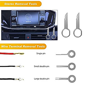 GOOACC - GRC-49 19Pcs Trim Removal Tool Set & Clip Plier Upholstery Remover Nylon Car Panel Removal Set with Portable Storage Bag