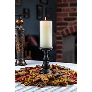 Set of 3 Pillar Candles 3" x 6" Unscented Handpoured Weddings, Home Decoration, Restaurants, Spa, Church Smokeless Cotton Wick - Ivory