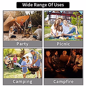 Swivel Campfire Grill Grate, Adjustable Fire Pit Grill, Camping Grill with Circular Grill for Outdoor Open Fire Cooking BBQ