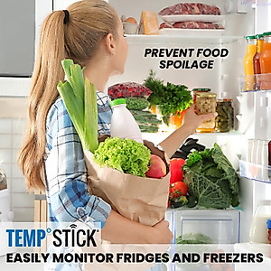 Temp Stick Remote WiFi Temperature & Humidity Sensor. No Subscription. 24/7 Monitor, Unlimited Text, Push & Email Alerts. Free Apps, Made in America. Use with Alexa, IFTTT. Monitor Anywhere, Anytime.