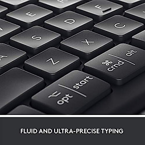 Logitech Ergo K860 Split Wireless Keyboard for Business - Ergonomic Design, Secured Logi Bolt Technology, Bluetooth, Globally Certified, Windows/Mac/Chrome/Linux - Graphite