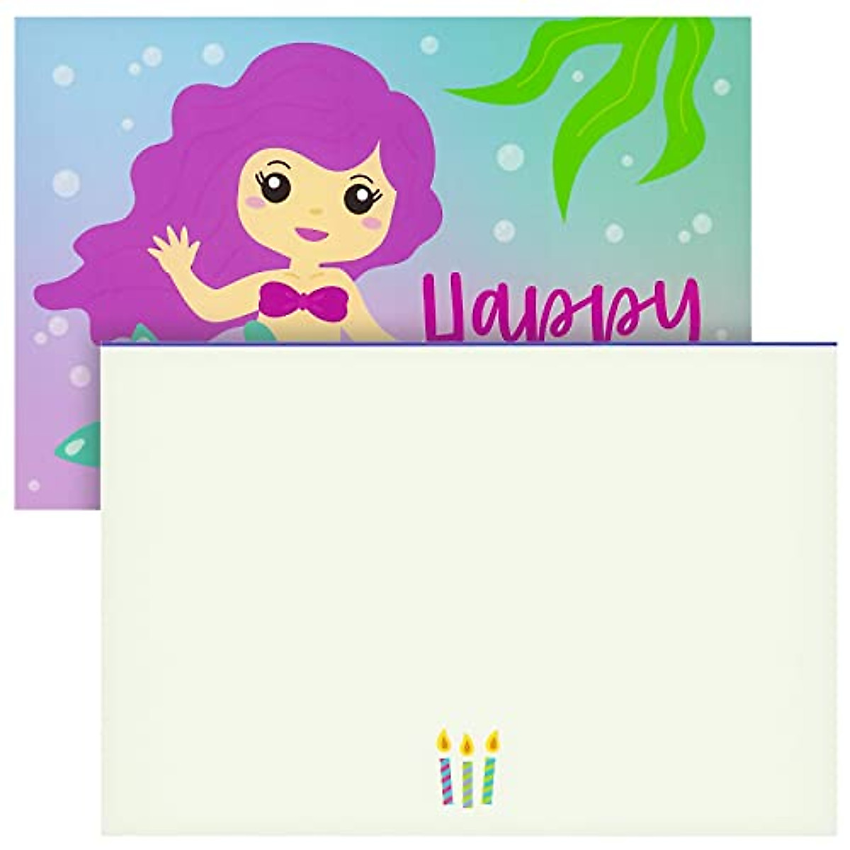 Pipilo Press 36 Pack Kids Birthday Cards Assortment with Pastel Colored Envelopes, 12 Designs, Dinosaur, Mermaid, Narwhal (4x6 In)