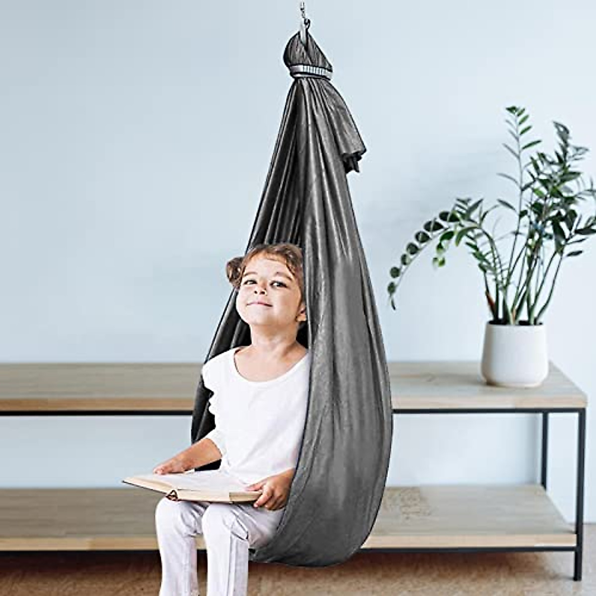 Kids Hammock Chair Indoor, Sensory Swing for Kids Indoor, Hammock Accessories Help Sensory Processing Disorder Sensory Joy Swing