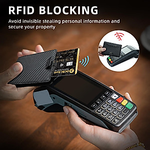 ECOZATU Slim Minimalist Wallet for Men- Money Clip Wallet | Bifold Men Wallets | RFID Blocking Wallet | Genuine Leather Wallets for Men | 12 Card Holder Mens Wallet | Mens Front Pocket wallet