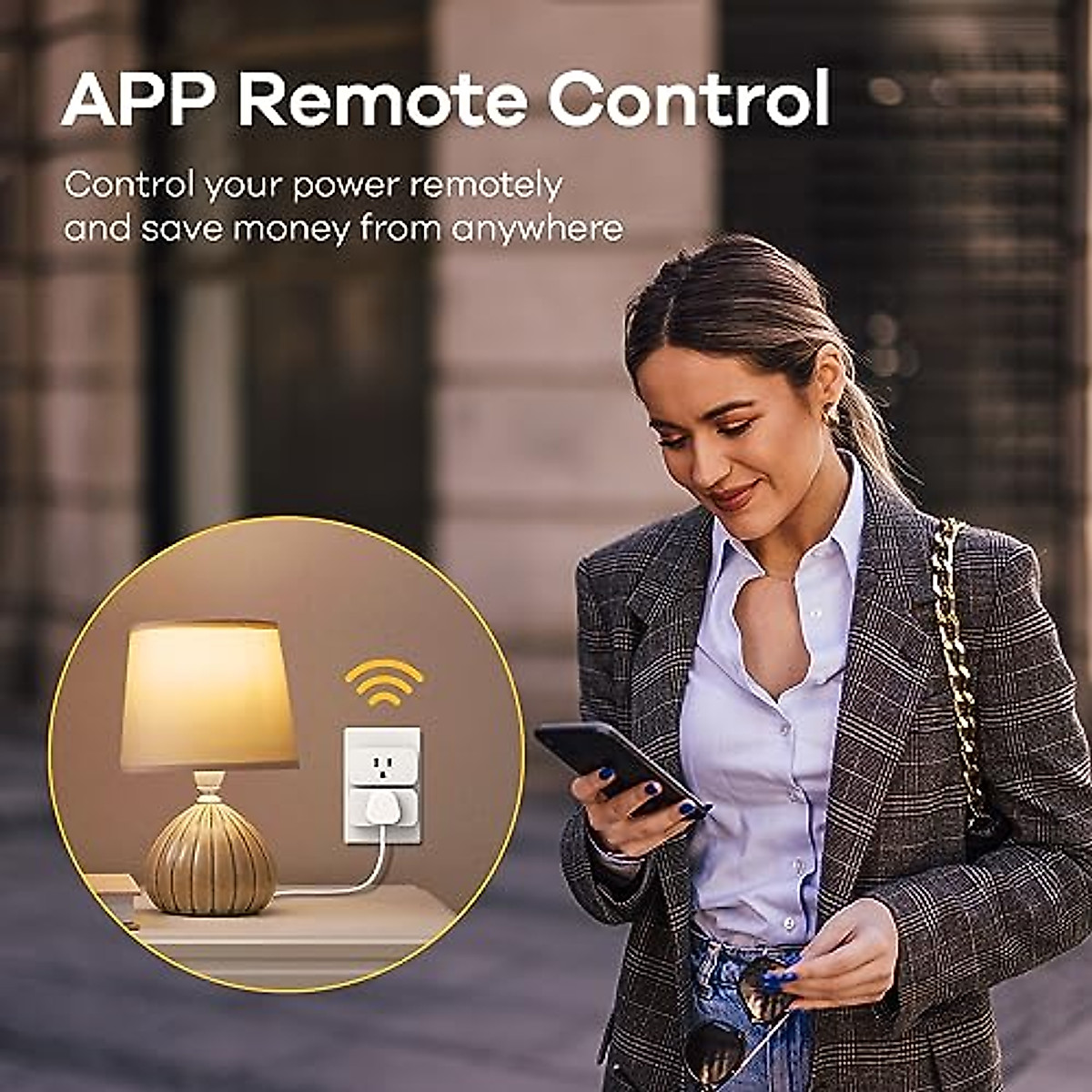 Linkind Matter Smart Plug, Work with Apple Home, Siri, Alexa, Google Home, SmartThings, Smart Outlet 15A/1800W Max, Smart Home Automation with Remote Control,Timer&Schedule, 2.4G Wi-Fi Only, 2 Pack