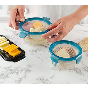 Handy Gourmet Flexi-Top Reusable Containers, BPA Free - Round, Set of 2